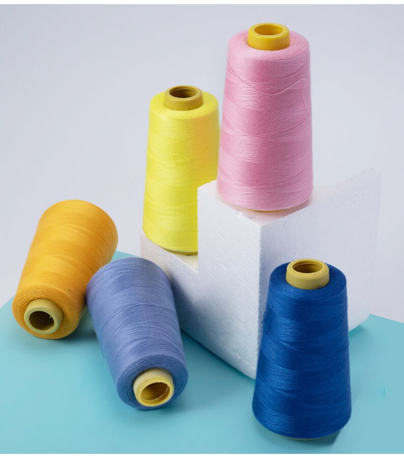 3 Cones Polyester Sewing Thread 3000 Yard Each Machine Hand | Etsy