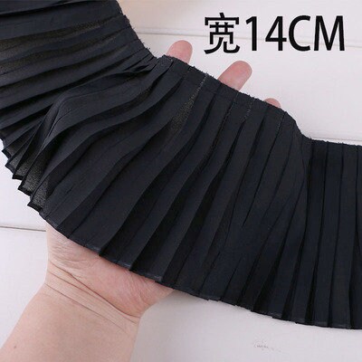 Pleated Lace Trim 3 Meters Black Navy Gray Ruffled Crumple | Etsy