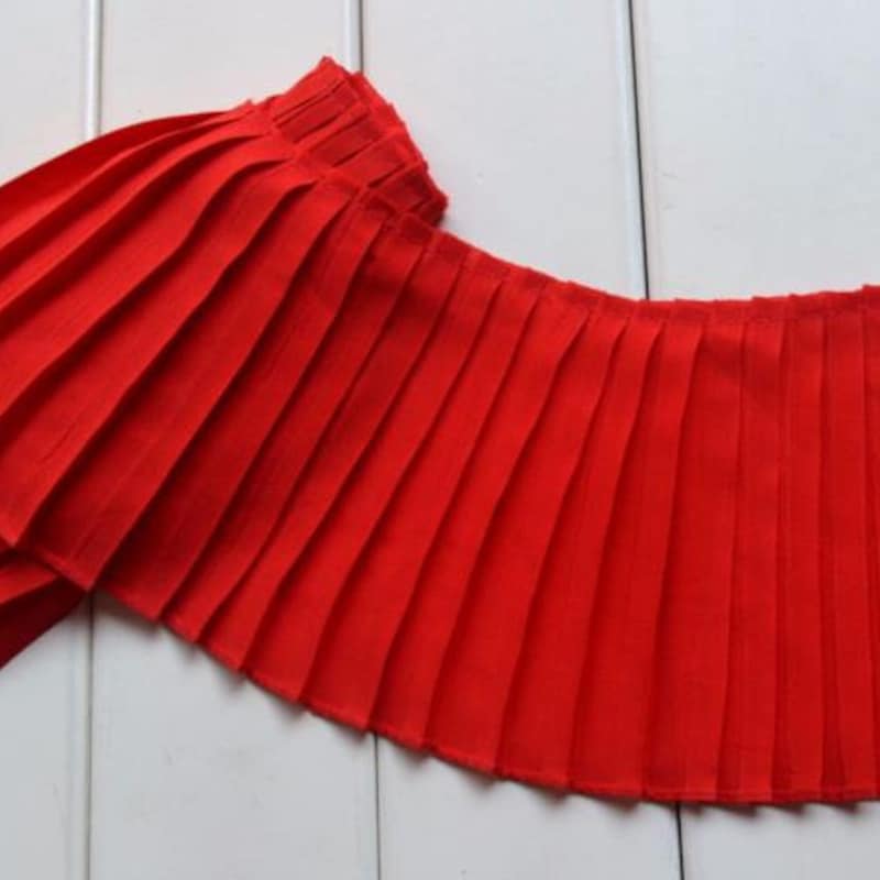 Red Fabric Trim - Etsy