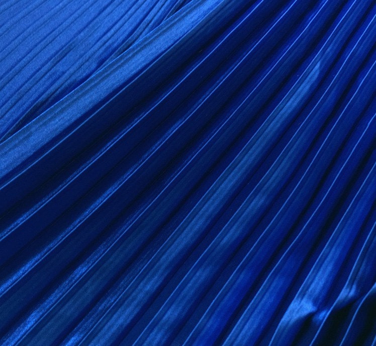 3 meters 150cm 59.05 width royal blue crumple accordion | Etsy