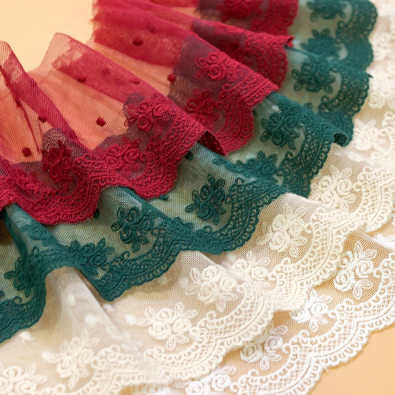 Red Lace Ribbon - Etsy