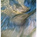 Blue Pleated Tulle Fabric Magic Color Laser Plisse Fabric - Etsy