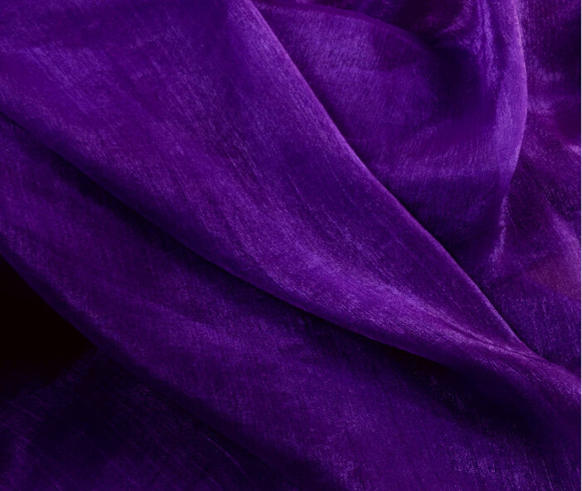 3 Meter 150cm 59 Width Dark Purple Crinkle Shot-silk - Etsy