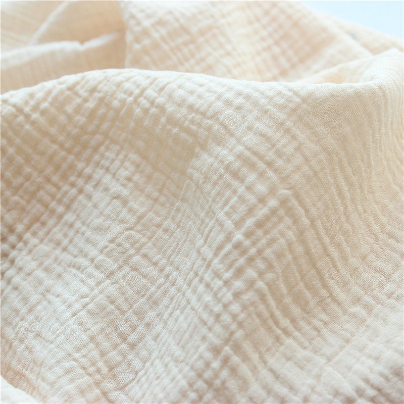 2 Meter 135cm 53" Double Layer Cotton Crepe Fabric Cloth Baby Clothes ...