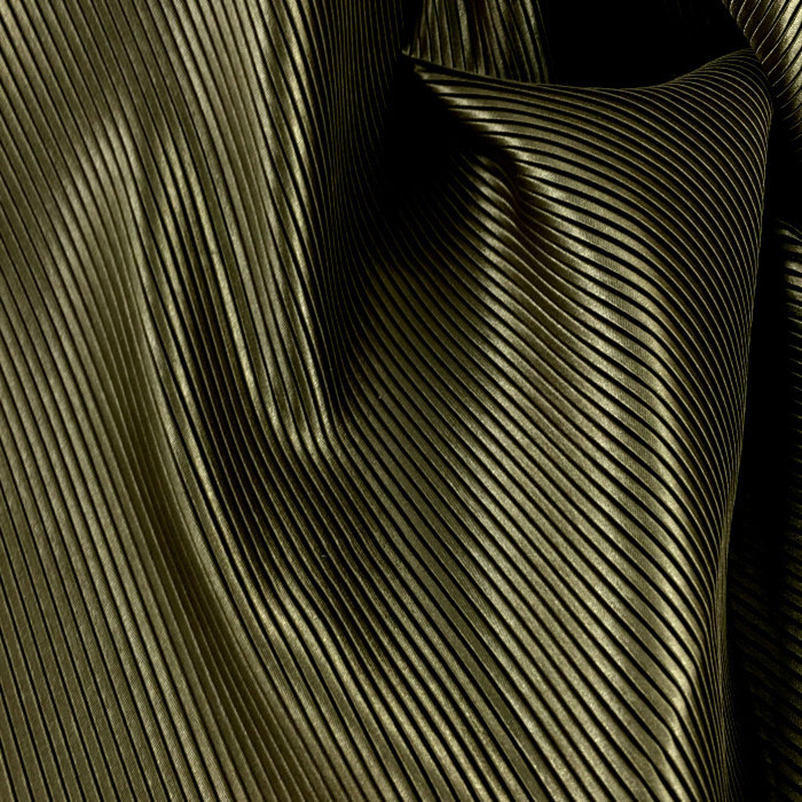 Multicolor Satin Pleated Fabric Line Texture Fine Stripe - Etsy