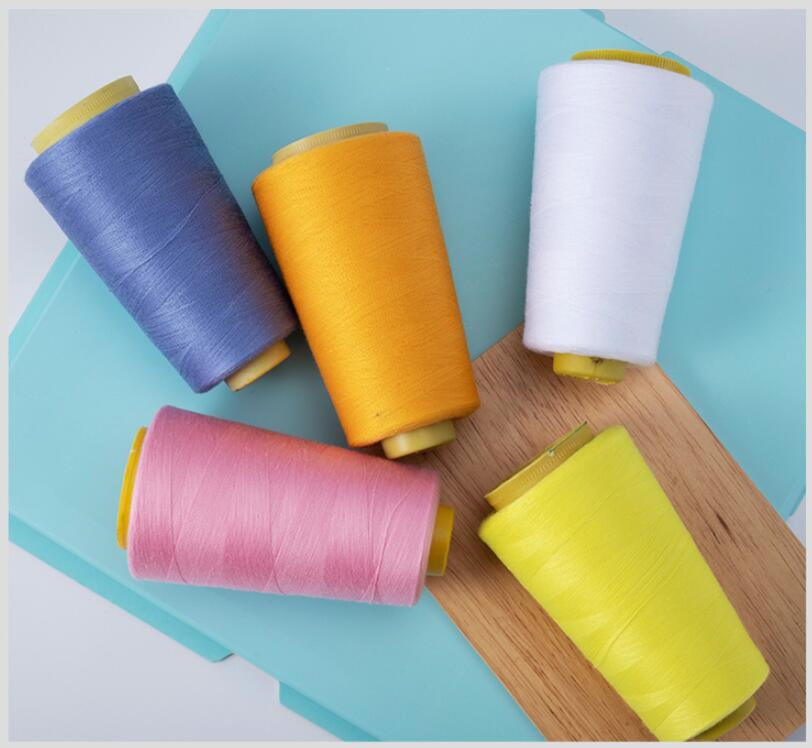 3 Cones Polyester Sewing Thread 3000 Yard Each Machine Hand | Etsy