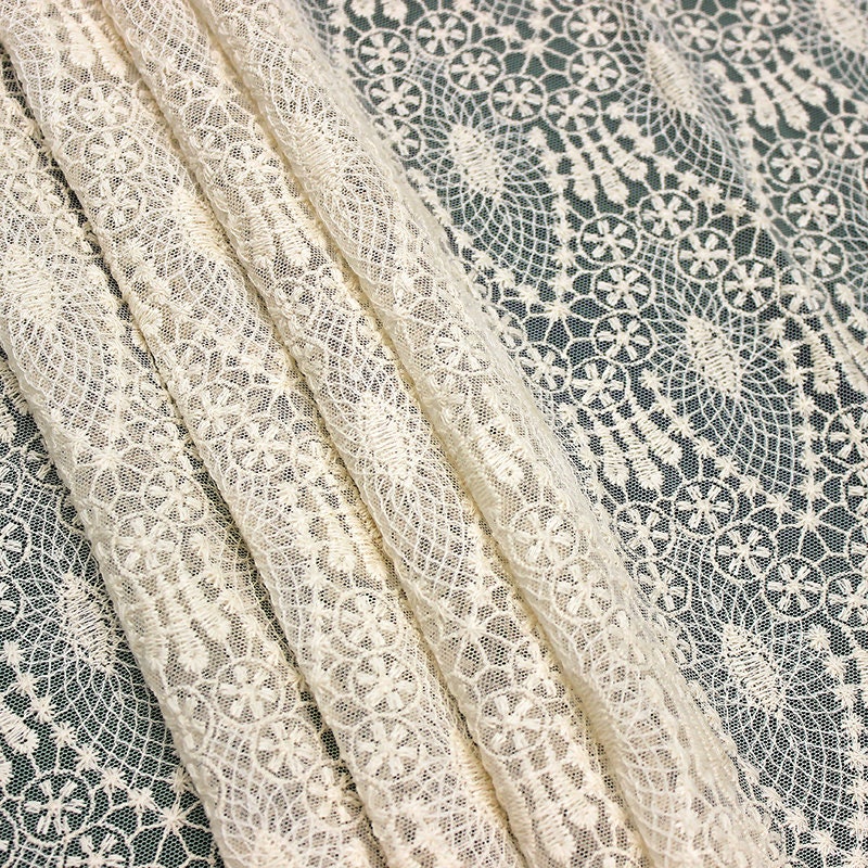 Mesh Fabric 1 Yard 126cm 49wide Beige Gauze Tulle Full | Etsy