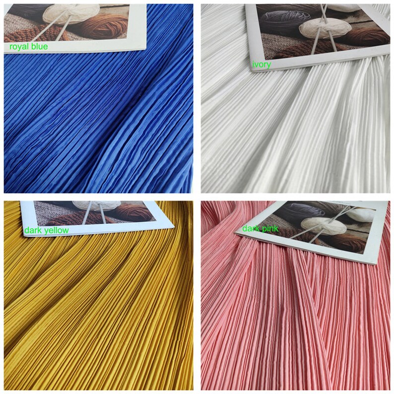 Pleated Fabric Stiff Plisse Accordion Creative Crimping Handmade DIY ...