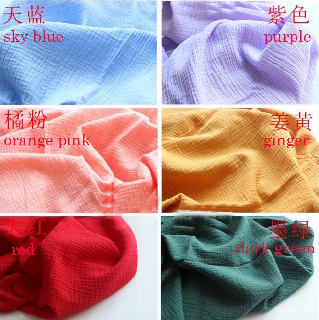 2 meter 135cm 53 double layer cotton crepe fabric cloth | Etsy