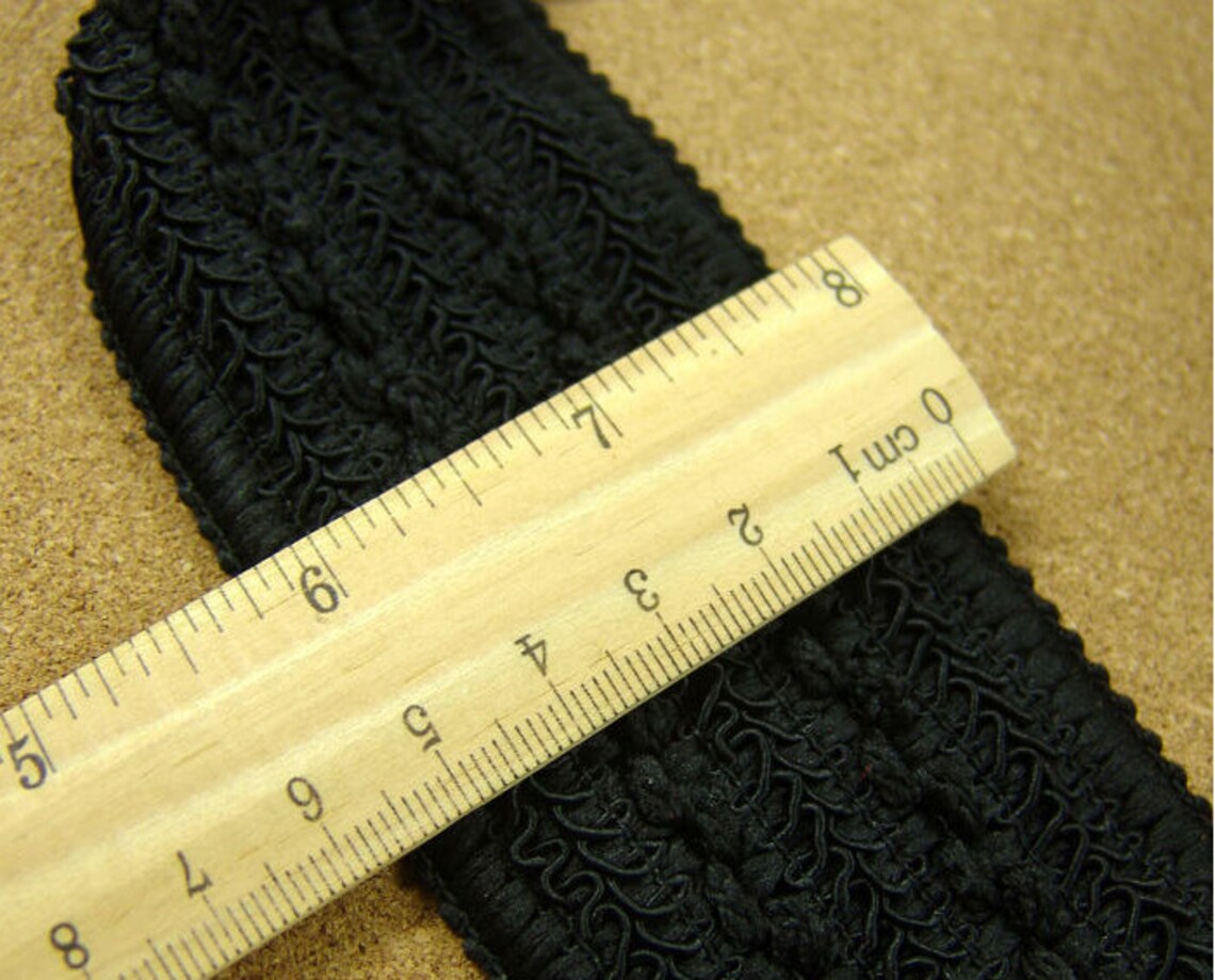5 Meters 5.5cm 2.16 Wide Black Stretch Elastic Lace Trim | Etsy