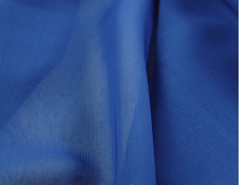 3 Meters 150cm 59" Width Blue Gauze Georgette Chiffon Thin Fabric ...
