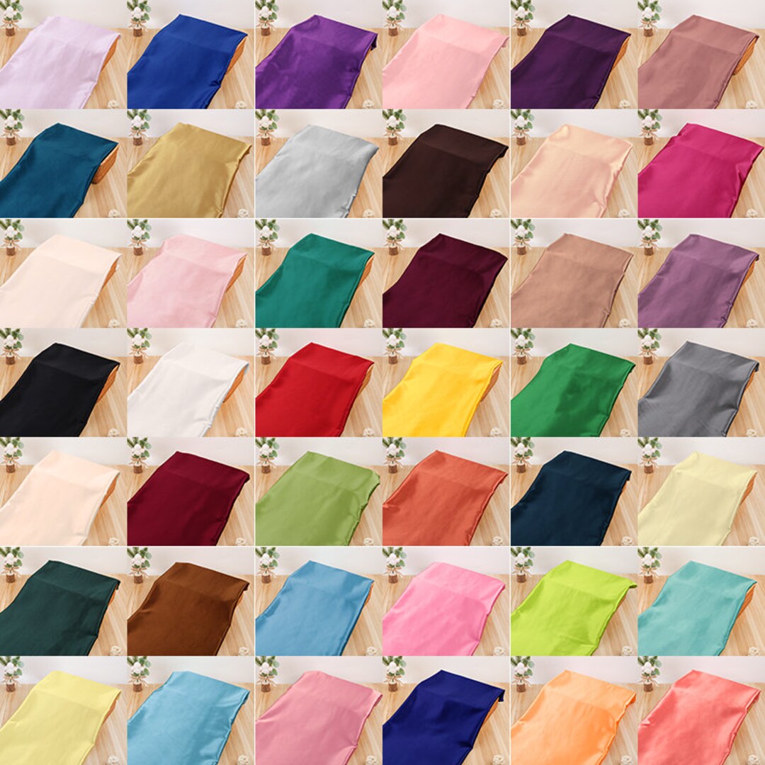 Silky Stretch Satin Fabric High Density Faux Silk Satin Fabric for ...