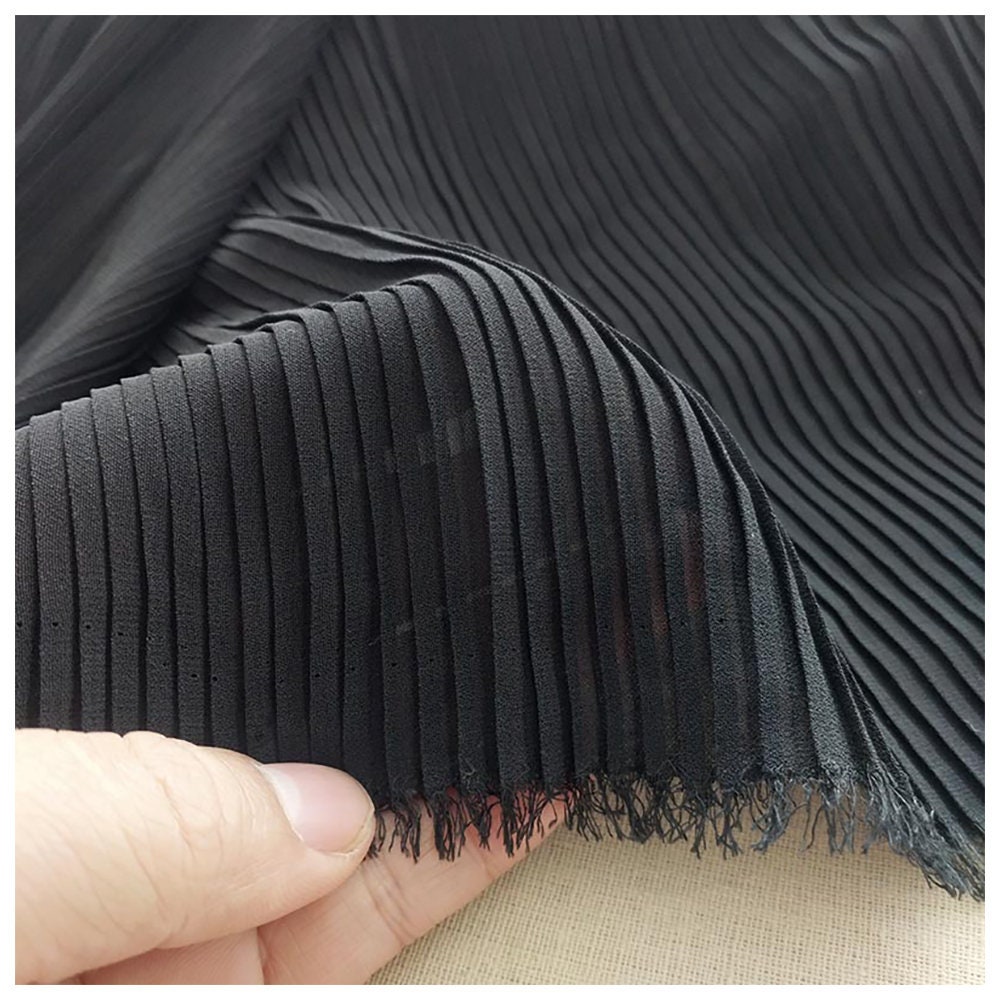 Ruffled Fine Pleated Pearl Chiffon Fabric 2 Meters off White | Etsy