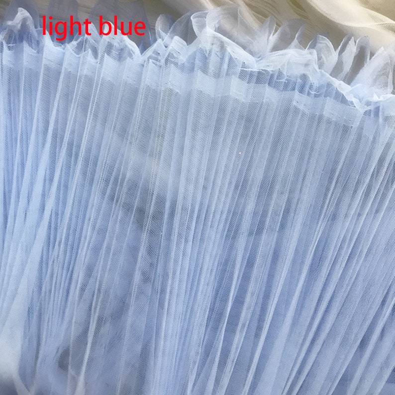 2 Meters Light Purple Pleated Mesh Tulle Fabric Hard Net Stiff - Etsy