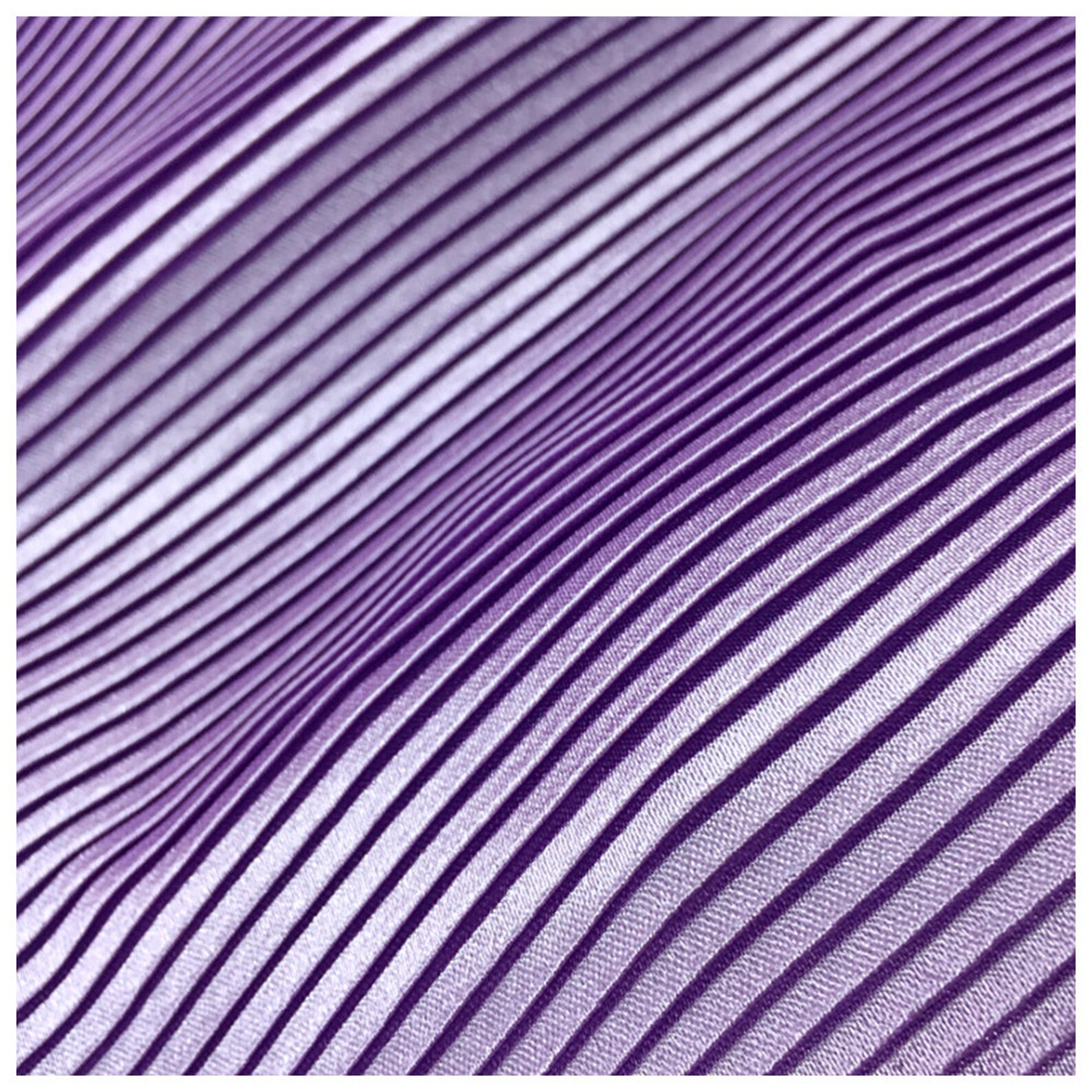 2 Meters 150cm 59.05" Width Light Purple Fine Stripe Crumple Accordion ...