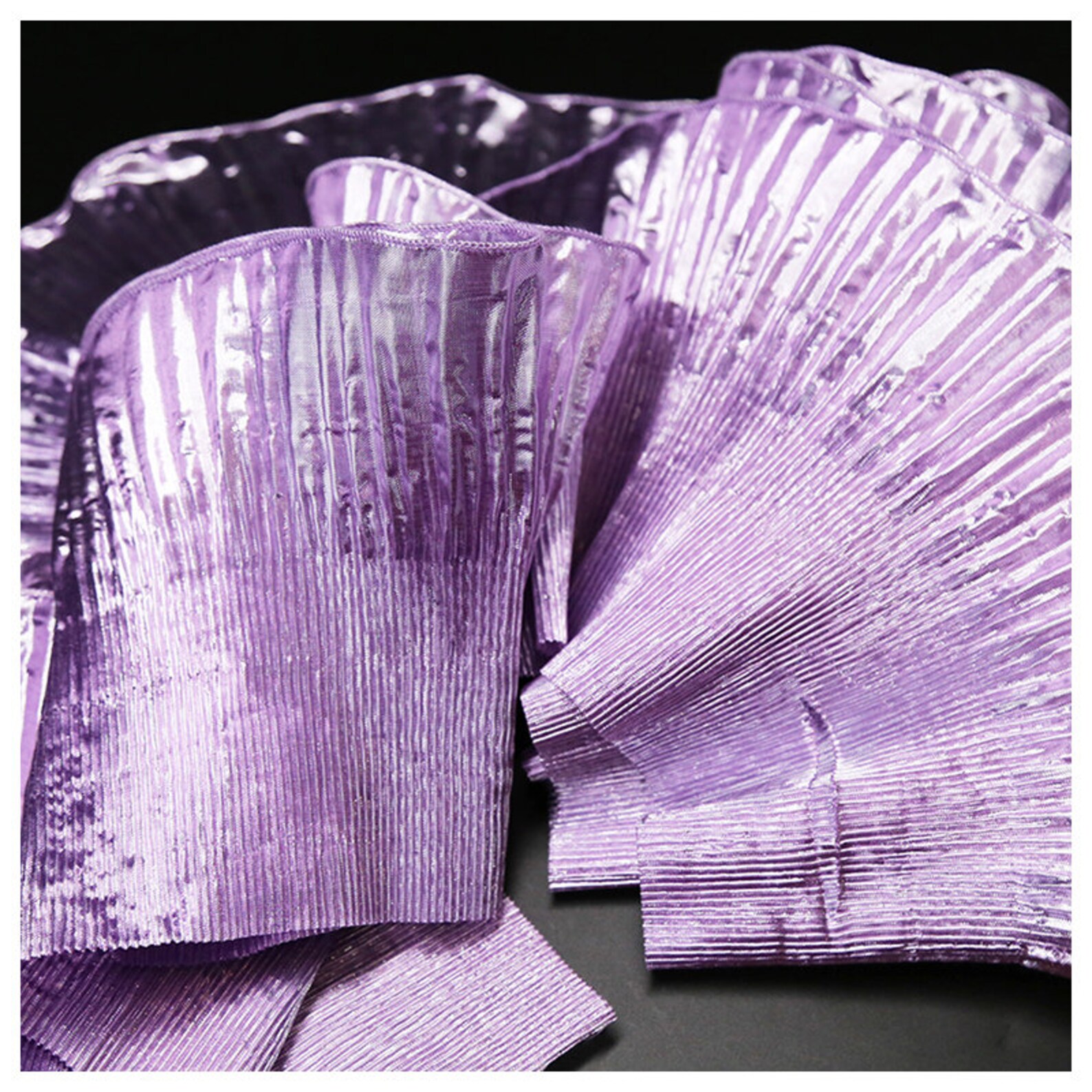 Gold Pleat Lace Trim 3 Meters Ruffle Trims Crumple Pleated Fabric ...