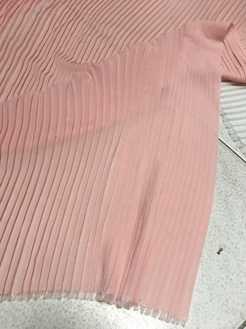 3 Meters Width 150CM 59 75D Pink Ruffled Pleated Crumple - Etsy