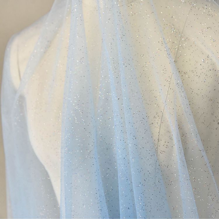 Tulle Fabric 1 Meters Light Blue Gradual Change Star Sky - Etsy