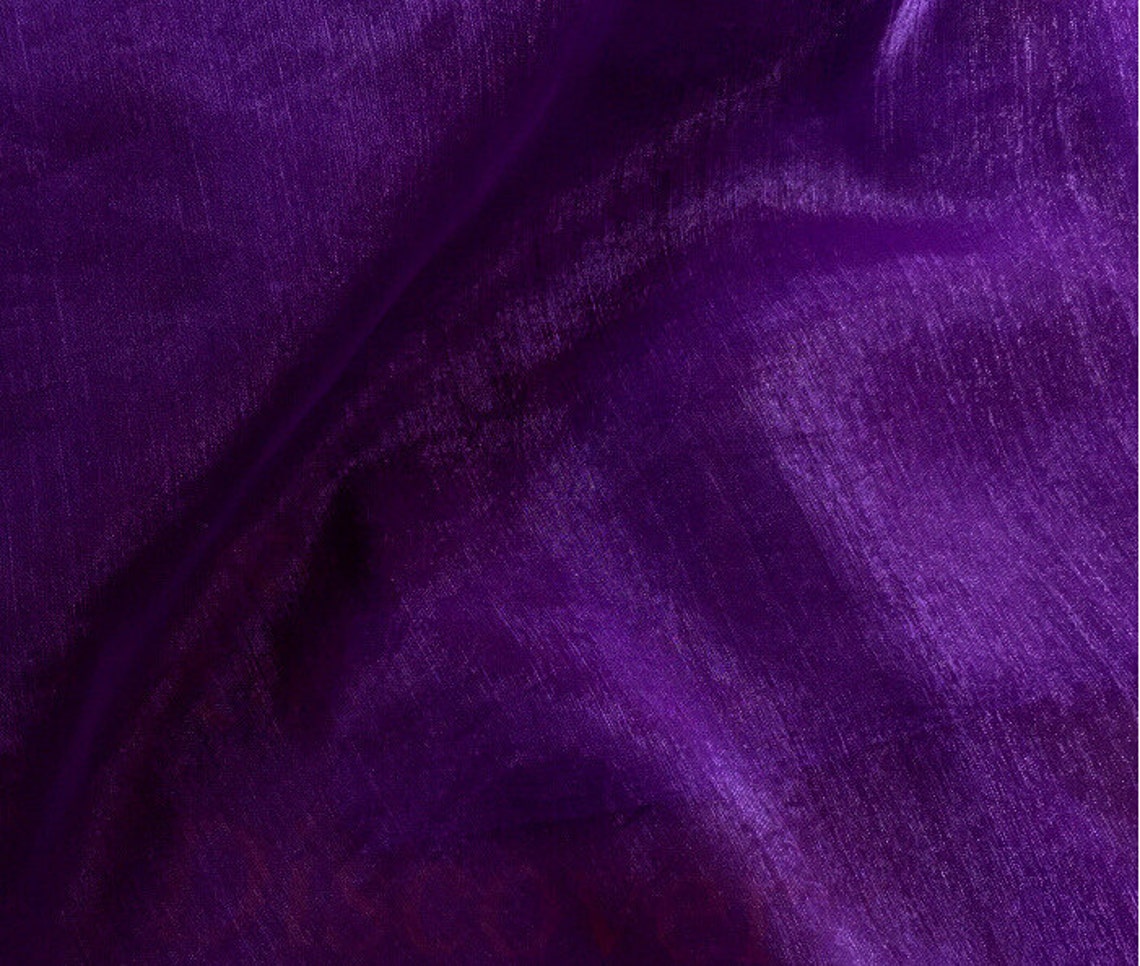 3 Meter 150cm 59 Width Dark Purple Crinkle Shot-silk - Etsy