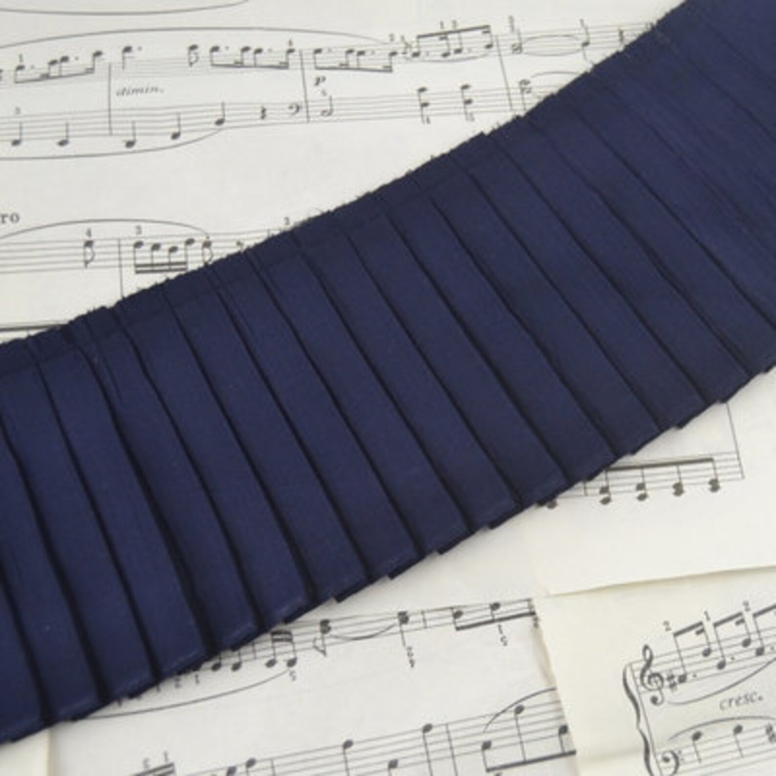 Pleated Lace Trim 3 Meters Black Navy Gray Ruffled Crumple - Etsy