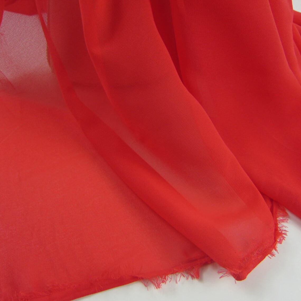 3 meters 150cm 59 Wide Red Pearl Chiffon Fabric Cloth | Etsy