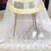 Ivory Mesh Fabric 1 Yard Soft Gauze Tulle Flower Embroidered Lace ...