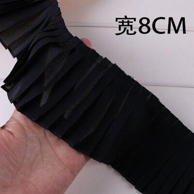 Pleated Lace Trim 3 Meters Black Navy Gray Ruffled Crumple | Etsy