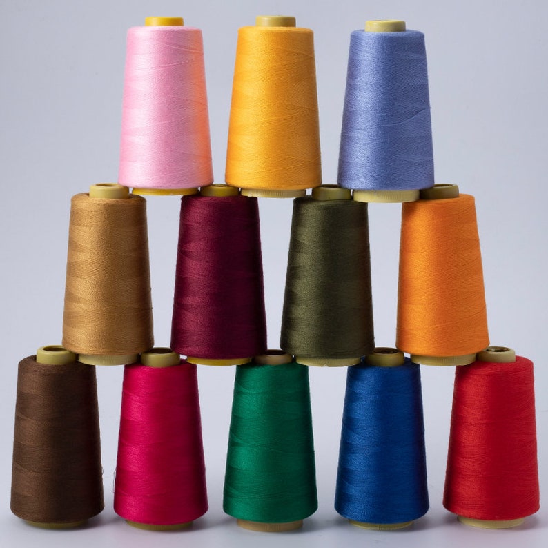 3 Cones Polyester Sewing Thread 3000 Yard Each Machine Hand - Etsy