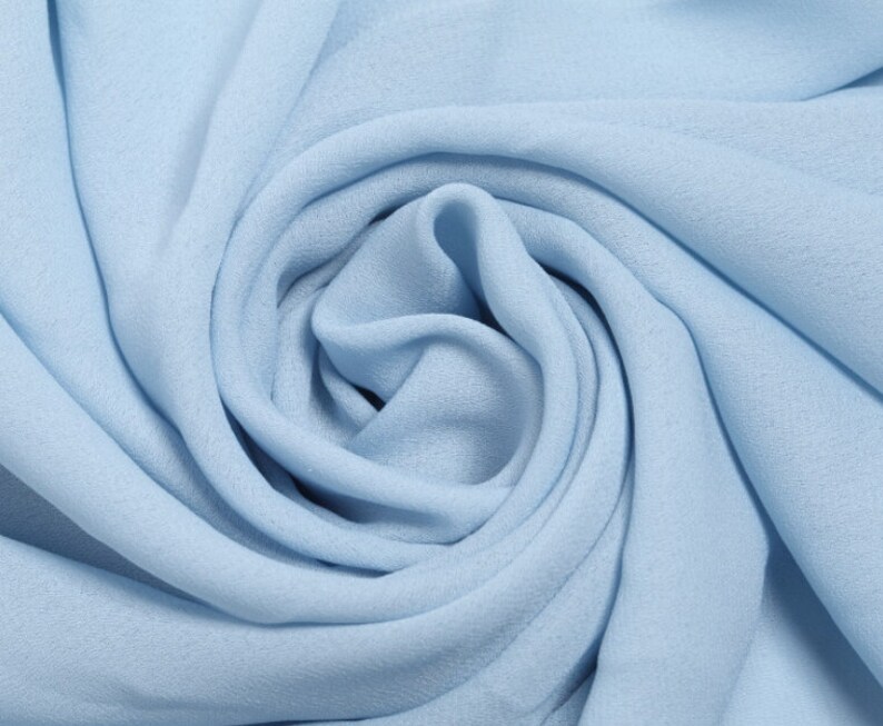 2 Meters 148cm 58.26 Width Light Blue Chiffon Fabric - Etsy