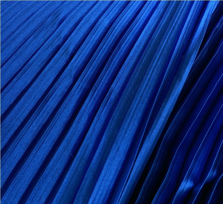 3 meters 150cm 59.05 width royal blue crumple accordion | Etsy