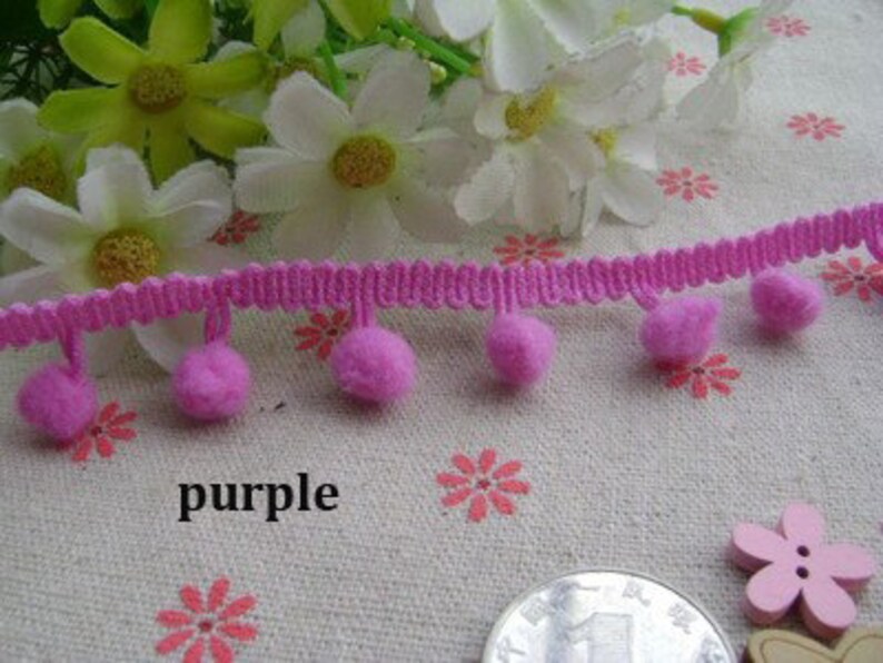 30 Meters Ball 1cm Wide Tassel Fringe Tapes Pom Pom Ball Trim | Etsy