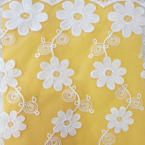 5 Yard 30cm 11.81" Wide Ivory Mesh Embroidery Lace Trim Ribbon ...