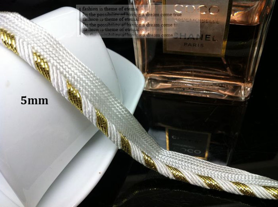 10 Yard Silver Ivory Gold Edging Braid Tapes Lace Trim Ribbon Clothing ...