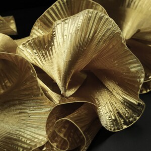 Gold Pleat Lace Trim 3 Meters Ruffle Trims Crumple Pleated Fabric ...
