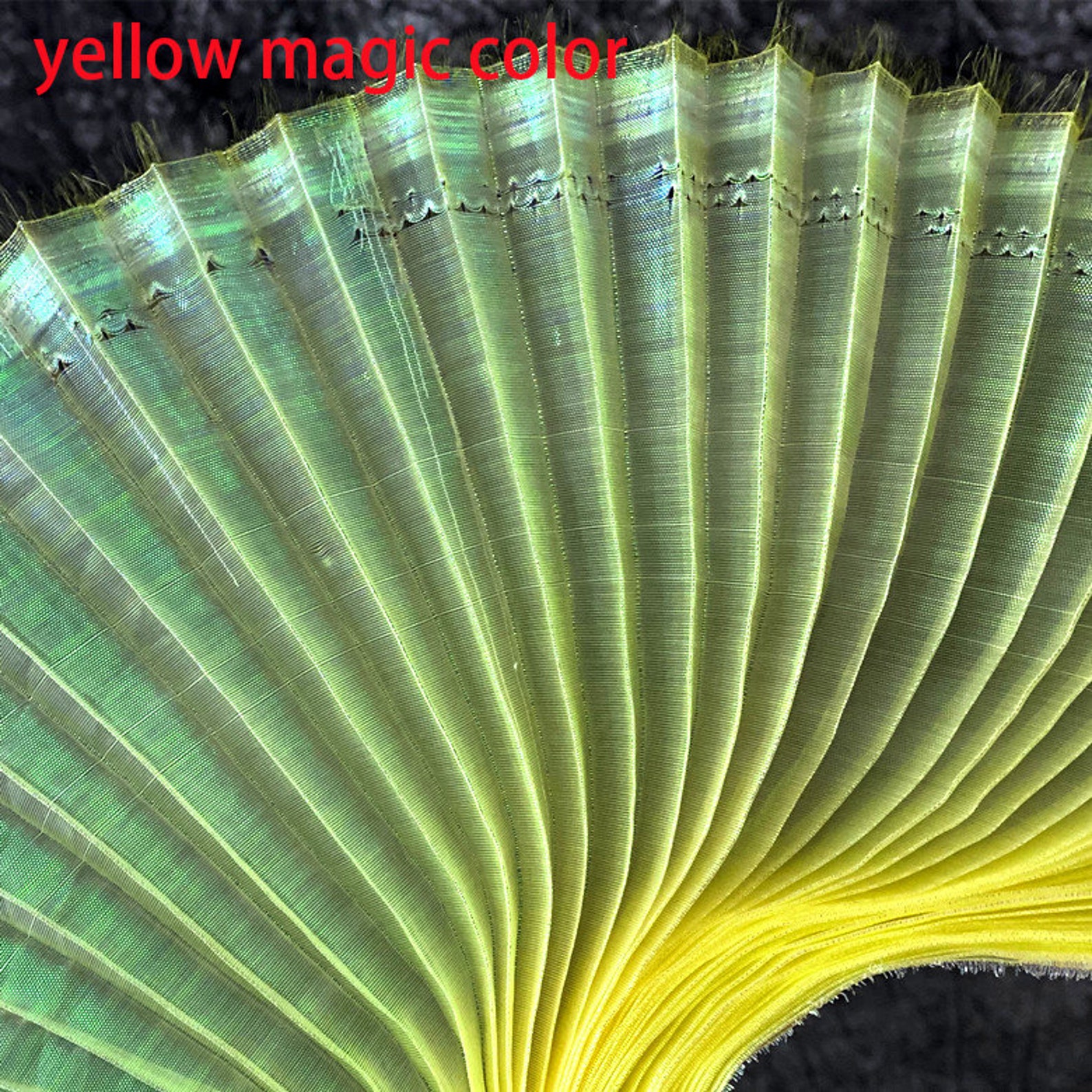 1 Meter Magic Color Ivory Pleated Fabric Accordion Organza Evening ...