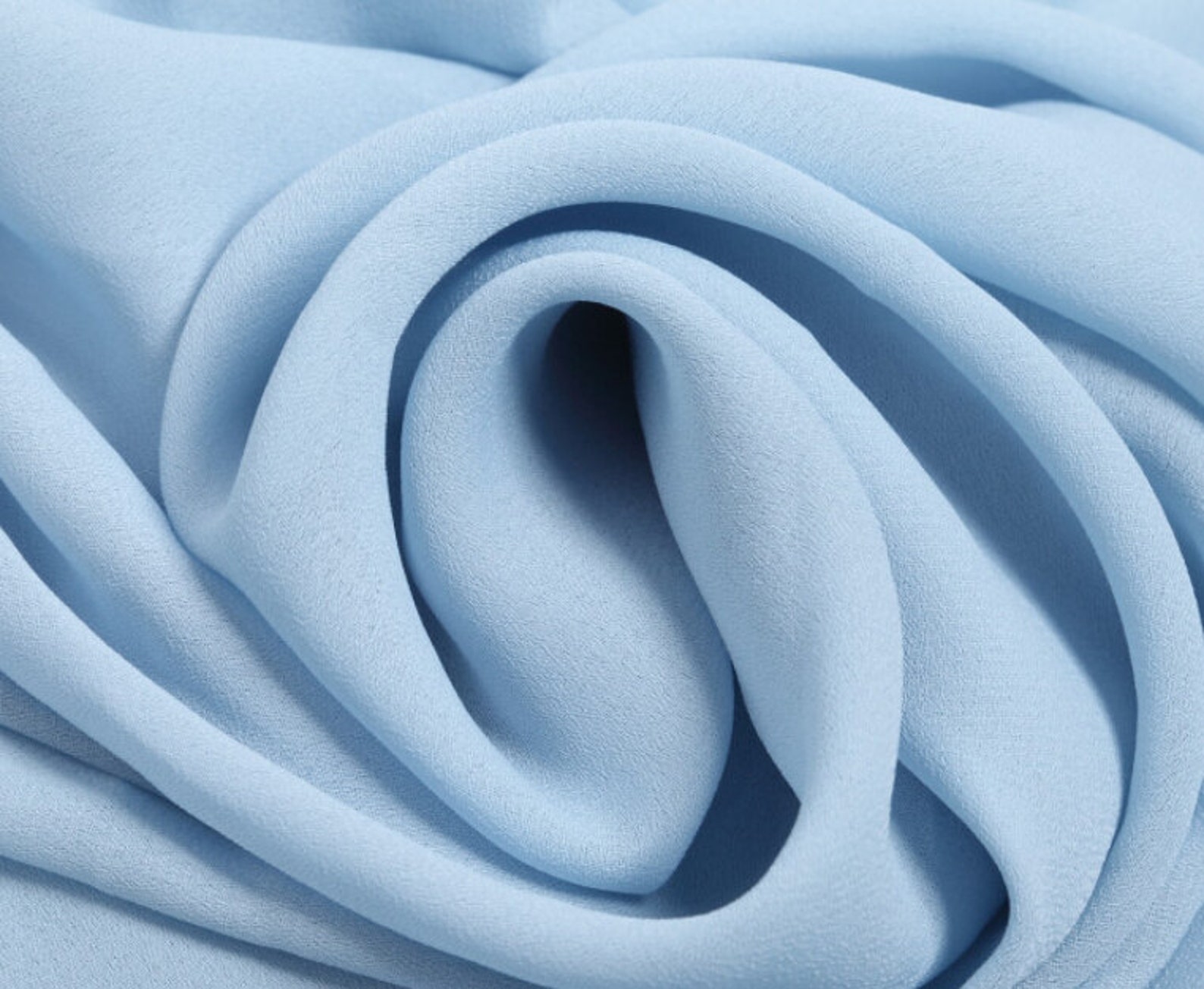 2 Meters 148cm 58.26 Width Light Blue Chiffon Fabric - Etsy