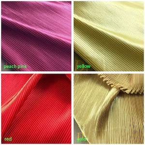 Pleated Fabric Line Texture Fine Stripe Accordion Faux Silk Satin ...
