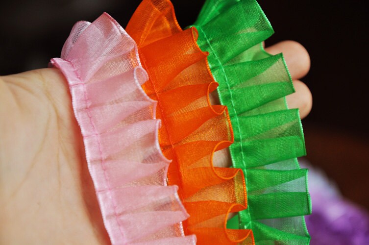 Ruffled Trims 20 Yards Lace Trim Ribbon Fabric for Dress Skirt - Etsy