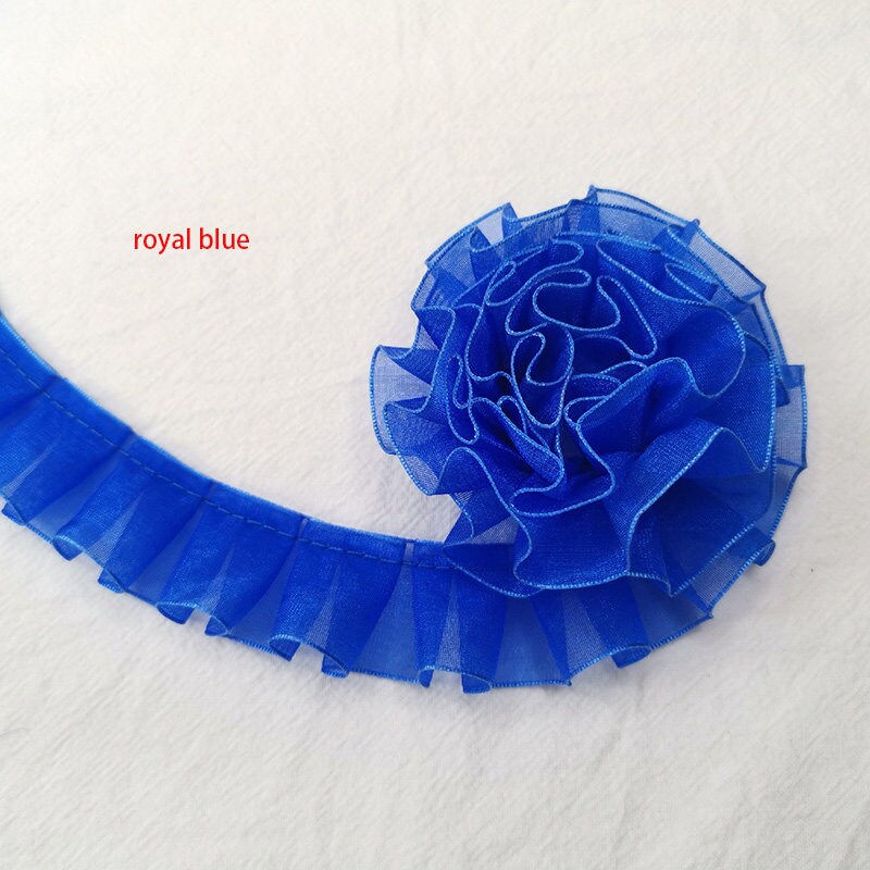 Ruffled Trims 20 Yards Lace Trim Ribbon Fabric for Dress Skirt | Etsy