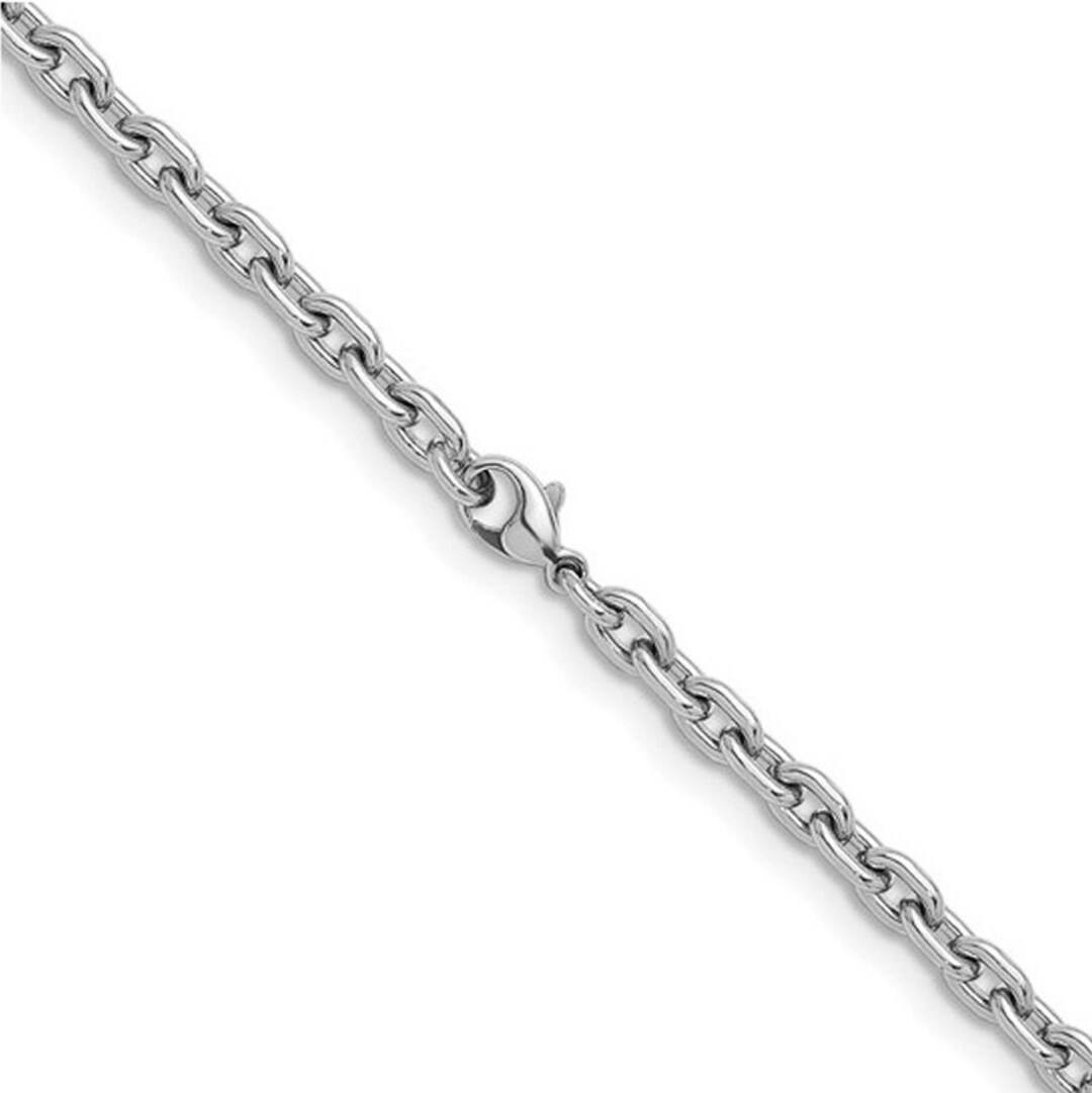 5.2mm Platinum PT950 Solid Cable Chain Necklace 20" 24" or 30" - Etsy