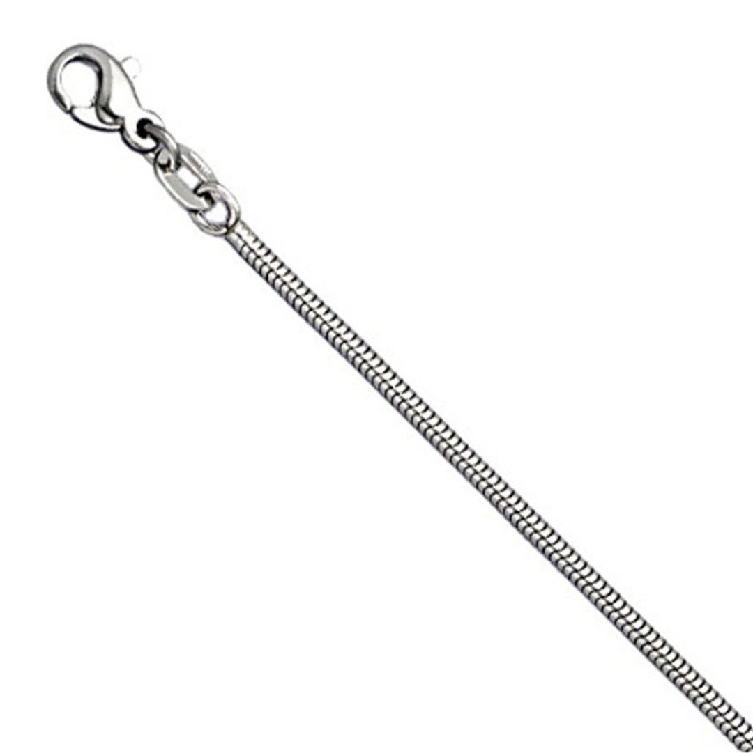 1.6mm Platinum PT950 Round Snake Chain Necklace 16