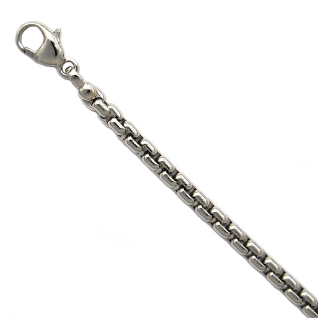 2.7mm Platinum PT950 Round Box Chain 7" 8" 18" 20" 22" 24" 26" or 30 ...
