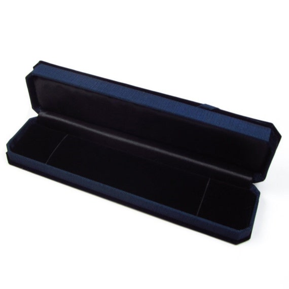 Lot of 5 Navy Blue Velvet Jewelry Necklace Gift Boxes | Etsy