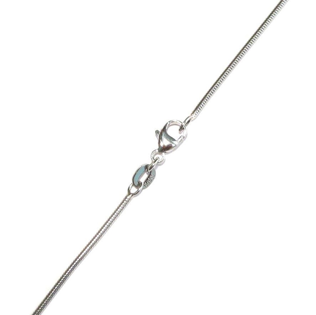 1.2mm Platinum PT950 Round Snake Chain Necklace 16" 18" 20" 22" 24" or ...