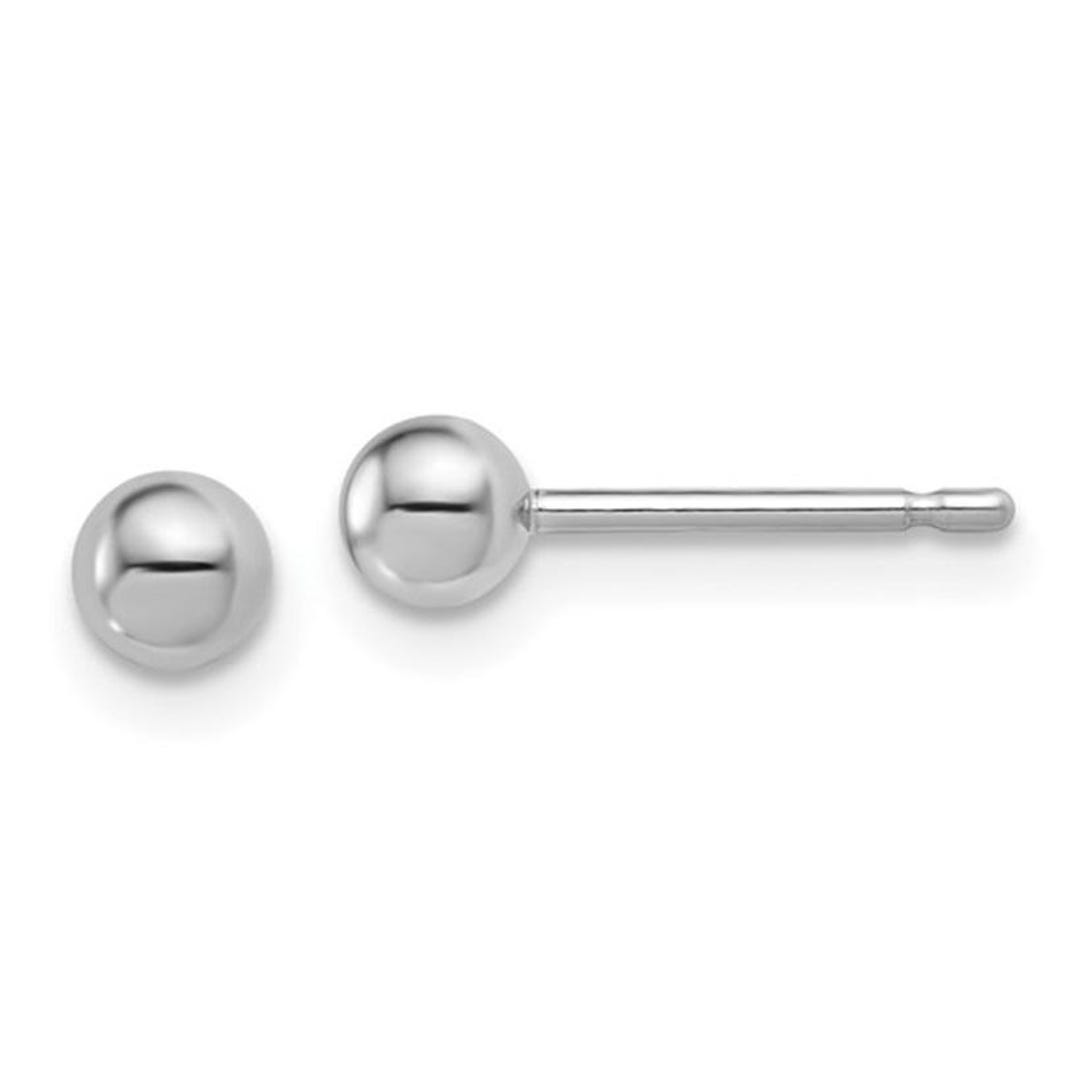 1 Pair Platinum PT950 4mm Ball Stud Post Earrings - Etsy