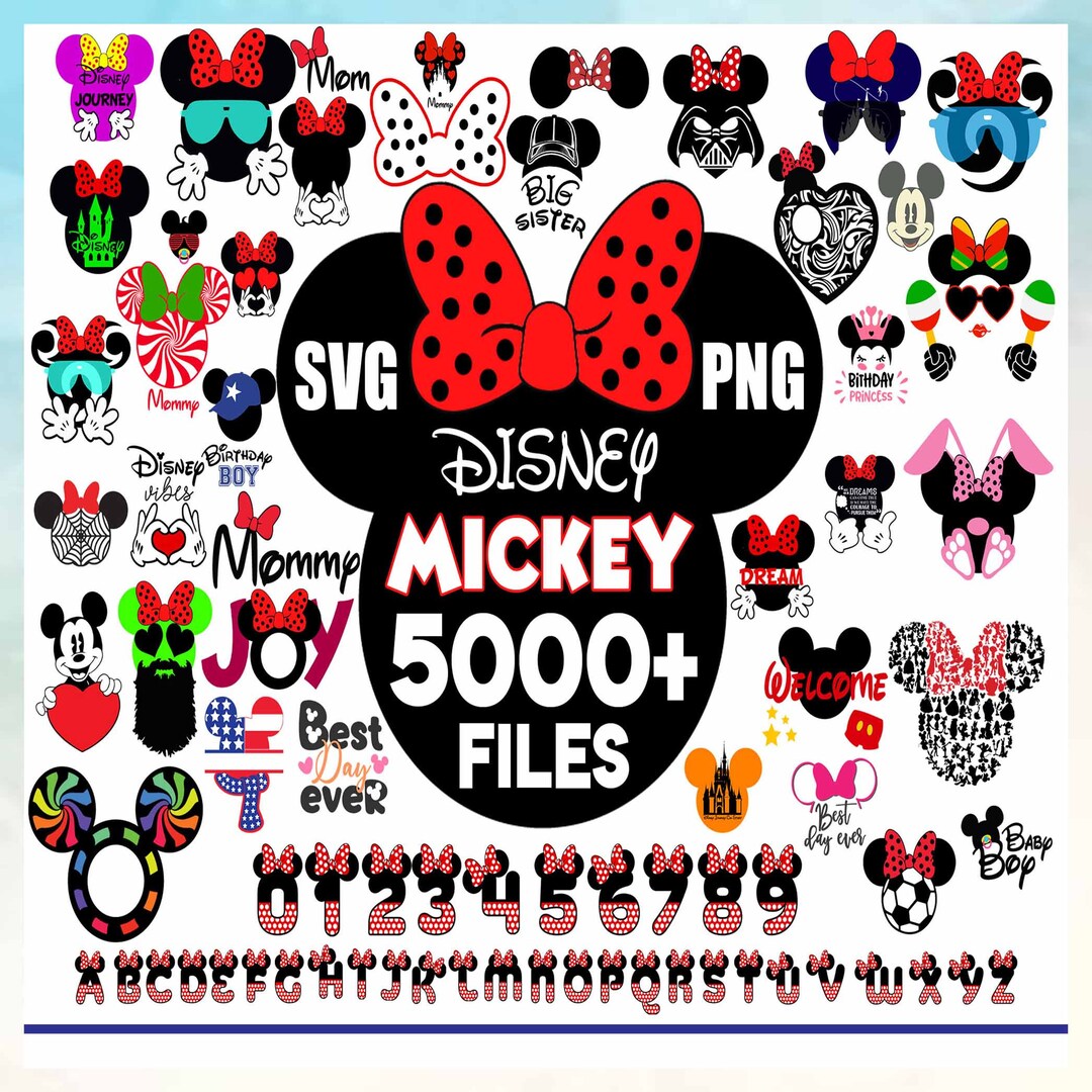 Mega Mickey Mouse Svg Bundle, Svg Files for Cricut, Mouse Svg, Mickey ...