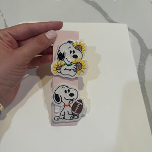 Snoopy Hair Clips - Etsy
