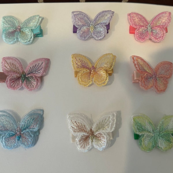 Butterfly Hair Clips - Etsy