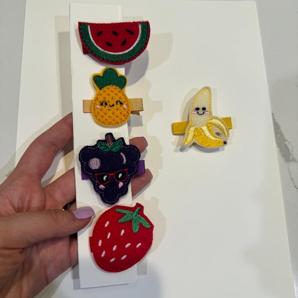 Fruit Hair Clips - Etsy