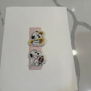 Snoopy Hair Clips - Etsy